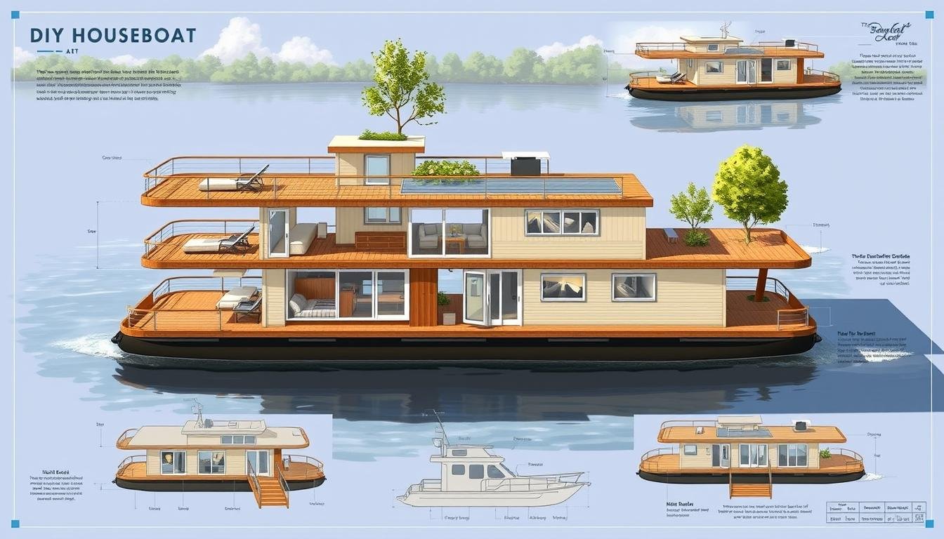 DIY House Boat Plans & Blueprints - Dominate Boat Construction